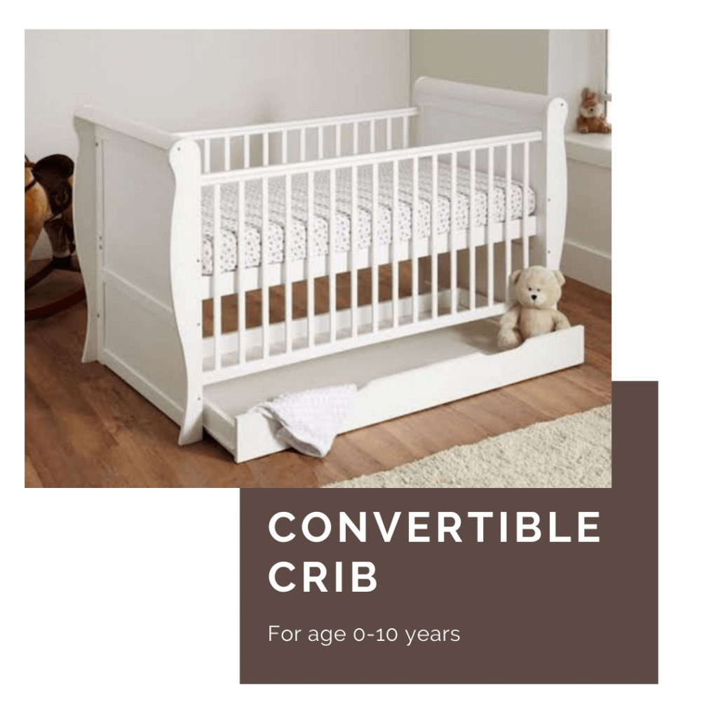 FreeBirds Victorian Cot & Baby Bed 3 in 1 – with Drawer storage – FreeBirds