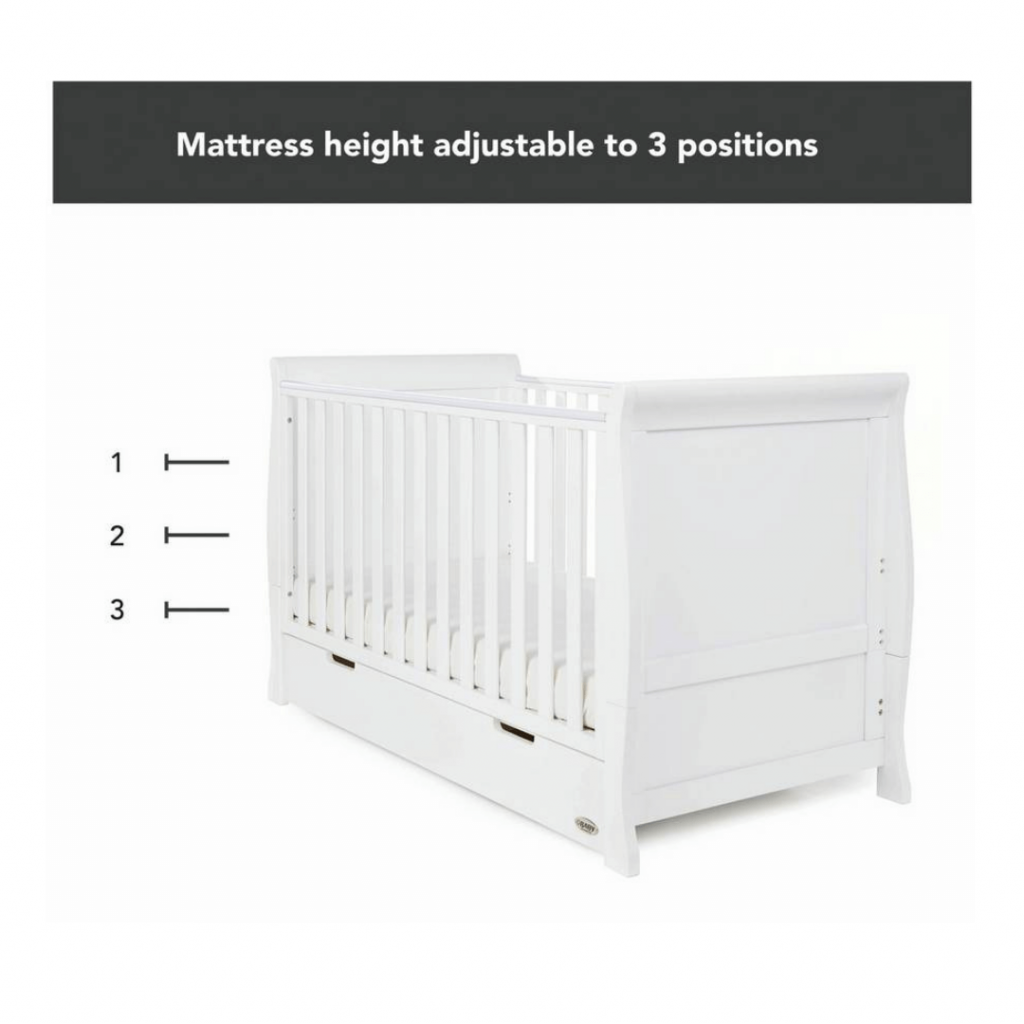 FreeBirds Victorian Cot & Baby Bed 3 in 1 – with Drawer storage – FreeBirds